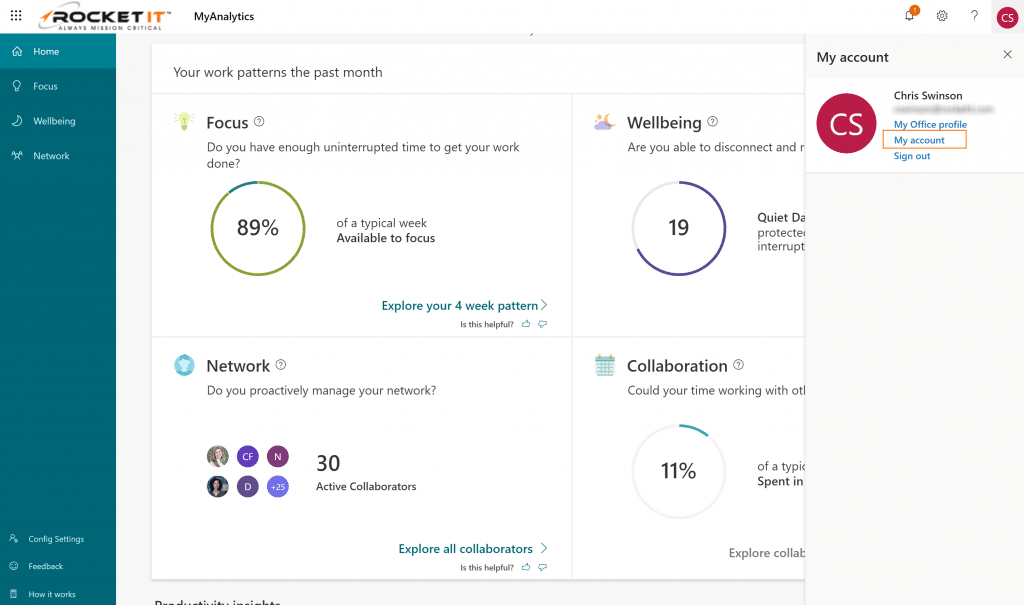 What is Microsoft MyAnalytics? | Office 365 Outlook Insights