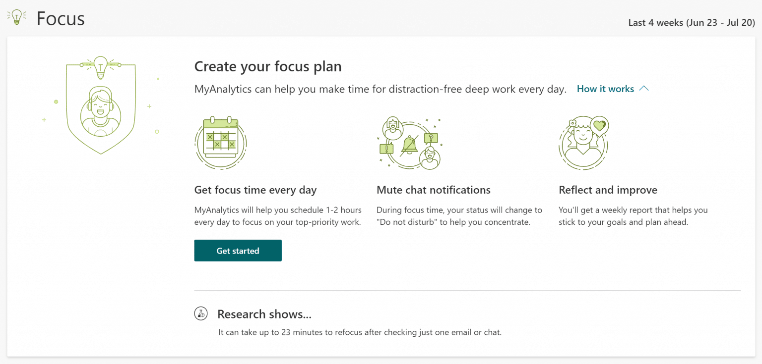What is Microsoft MyAnalytics? | Office 365 Outlook Insights