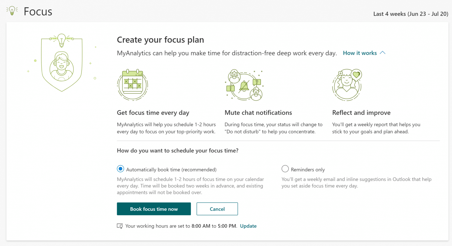 What is Microsoft MyAnalytics? | Office 365 Outlook Insights