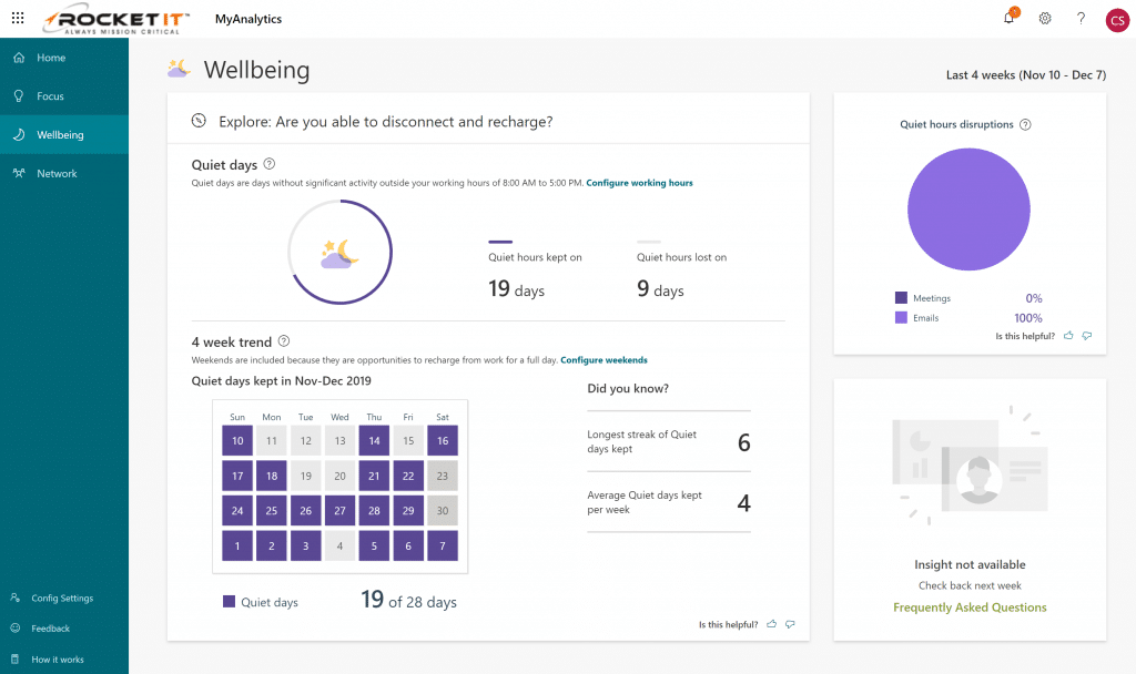 What is Microsoft MyAnalytics? | Office 365 Outlook Insights